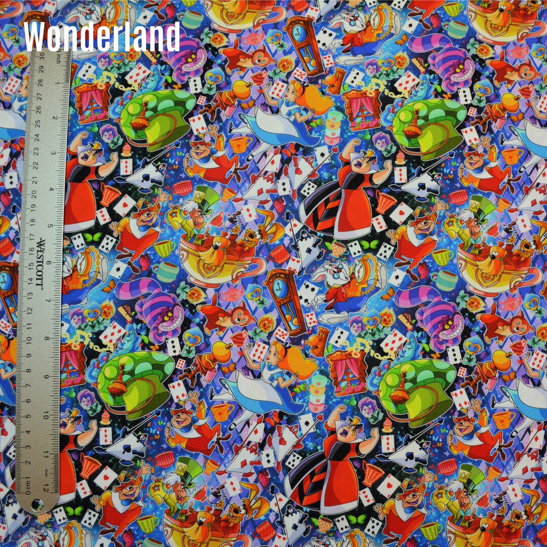 Custom Fabric - Wonderland - Etsy