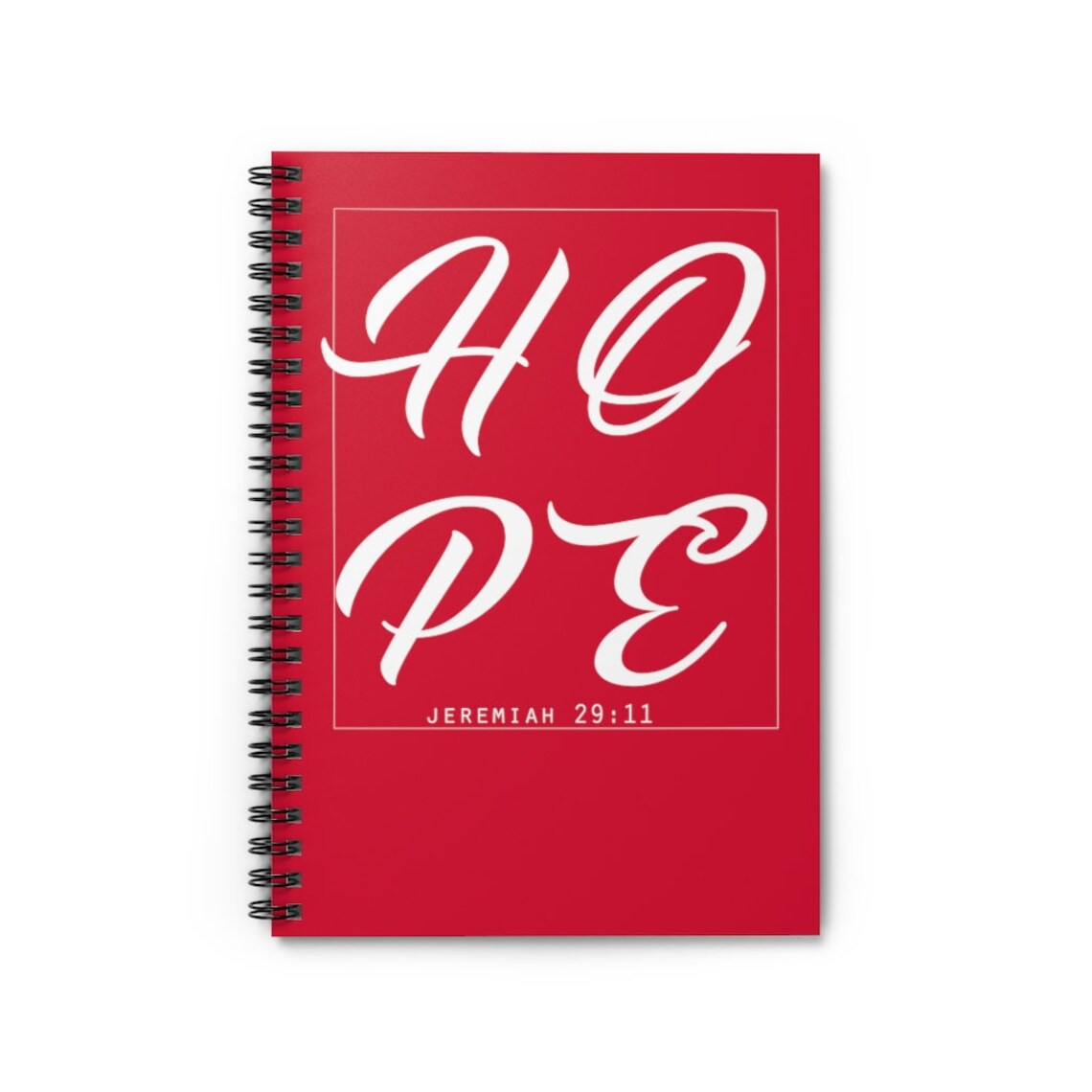 Church Notebook, Christian Notebook, Jeremiah 29:11 Hope Journal ...