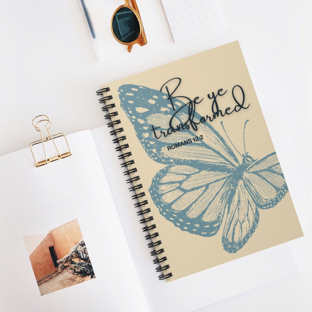 Christian Notebook Church Notebook Romans 12:2 Bible Verse - Etsy