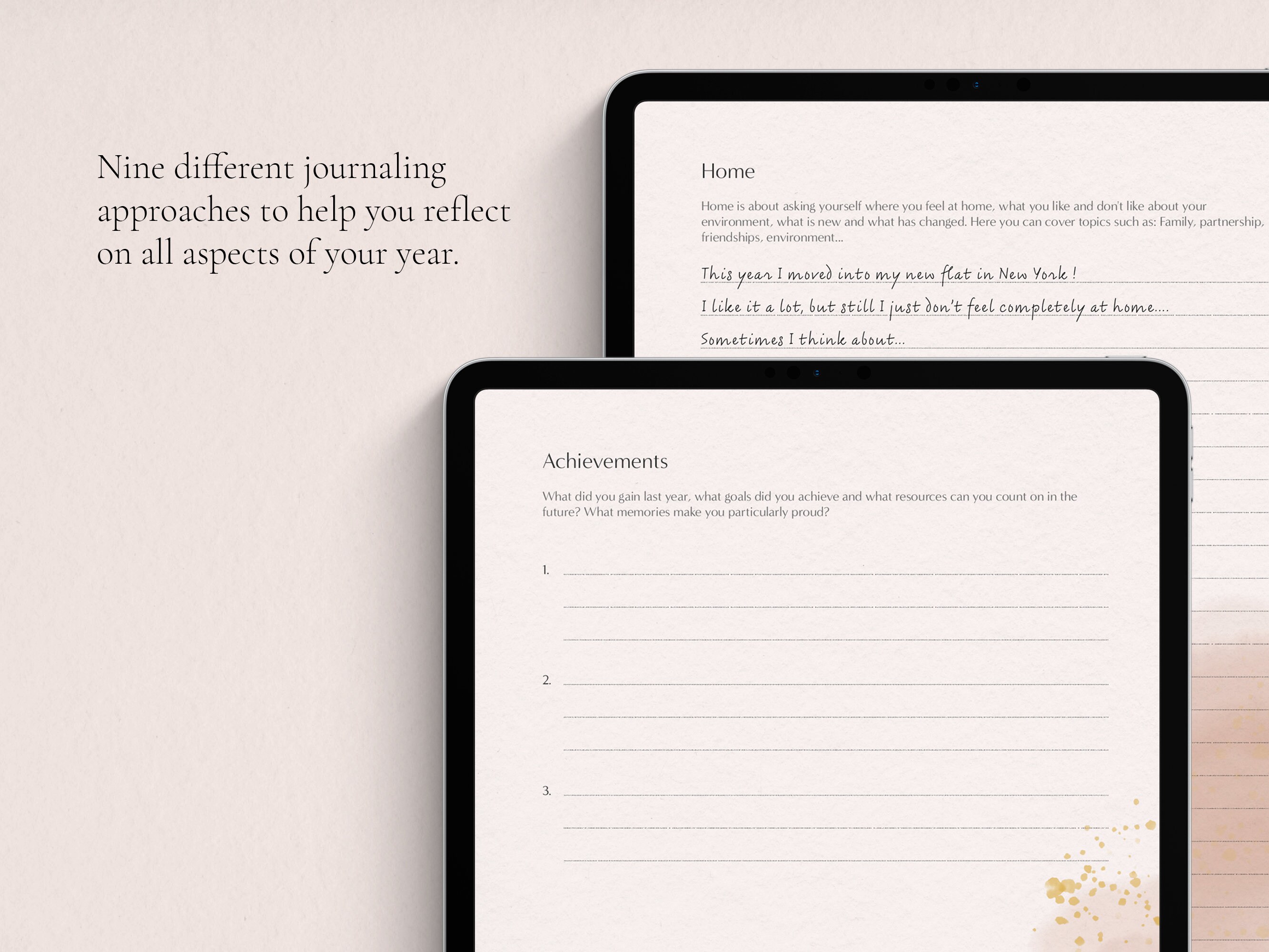 Year in Review Journal English | Digital Journaling, Reflect on Your ...