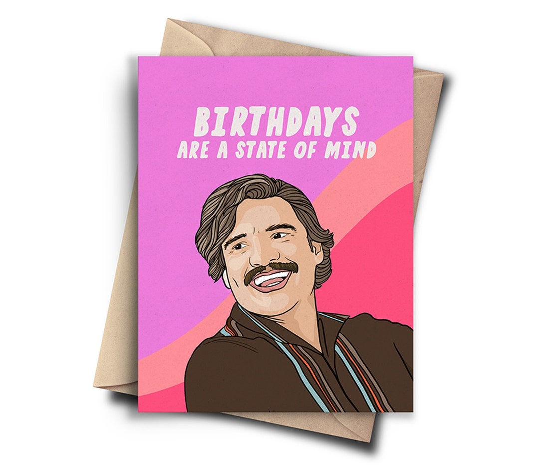 Pedro Pascal Funny Birthday Card for Best Friend, Girlfriend Birthday ...