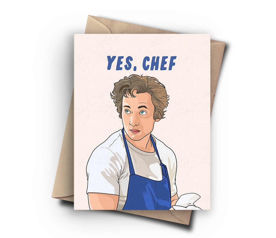 Yes Chef Funny Birthday Card - Funny Galentines Card, Valentine's Day ...