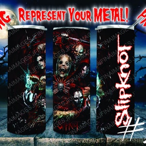 Inspiration / Represent Your Metal / Slipknot 20oz Tumbler and License ...