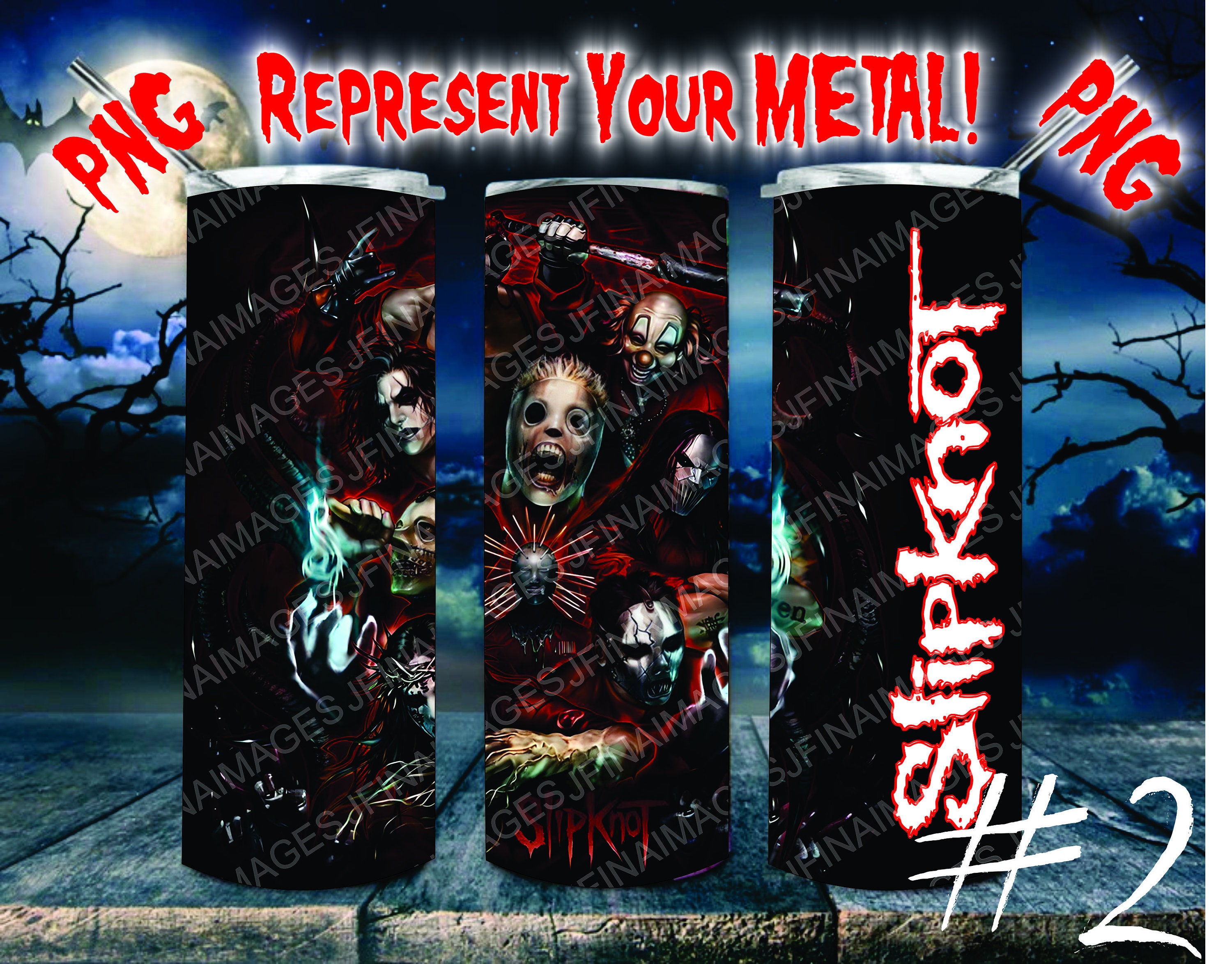 Inspiration / Represent Your Metal / Slipknot 20oz Tumbler and License ...