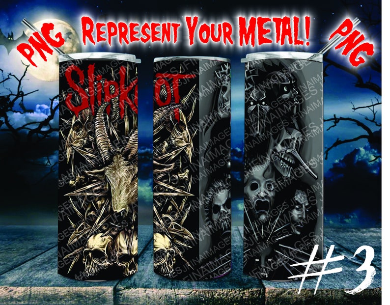 Inspiration / Represent Your Metal / Slipknot 20oz Tumbler and License ...