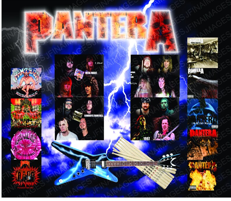 Pantera evolution 20oz Straight Skinny Tumbler JPG and PNG Digital ...
