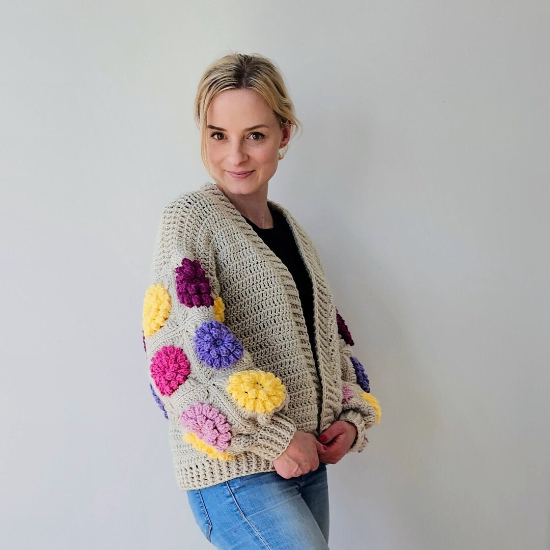 Crochet Pattern Easy Crochet Jacket Pattern PDF Download - Etsy