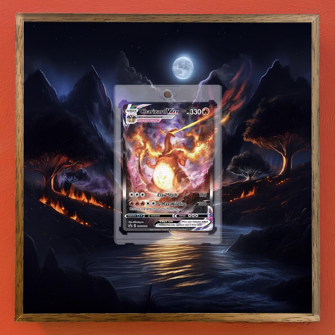 Charizard VMAX SWSH261 Black Star Promo | Pokemon Card Display Frame ...