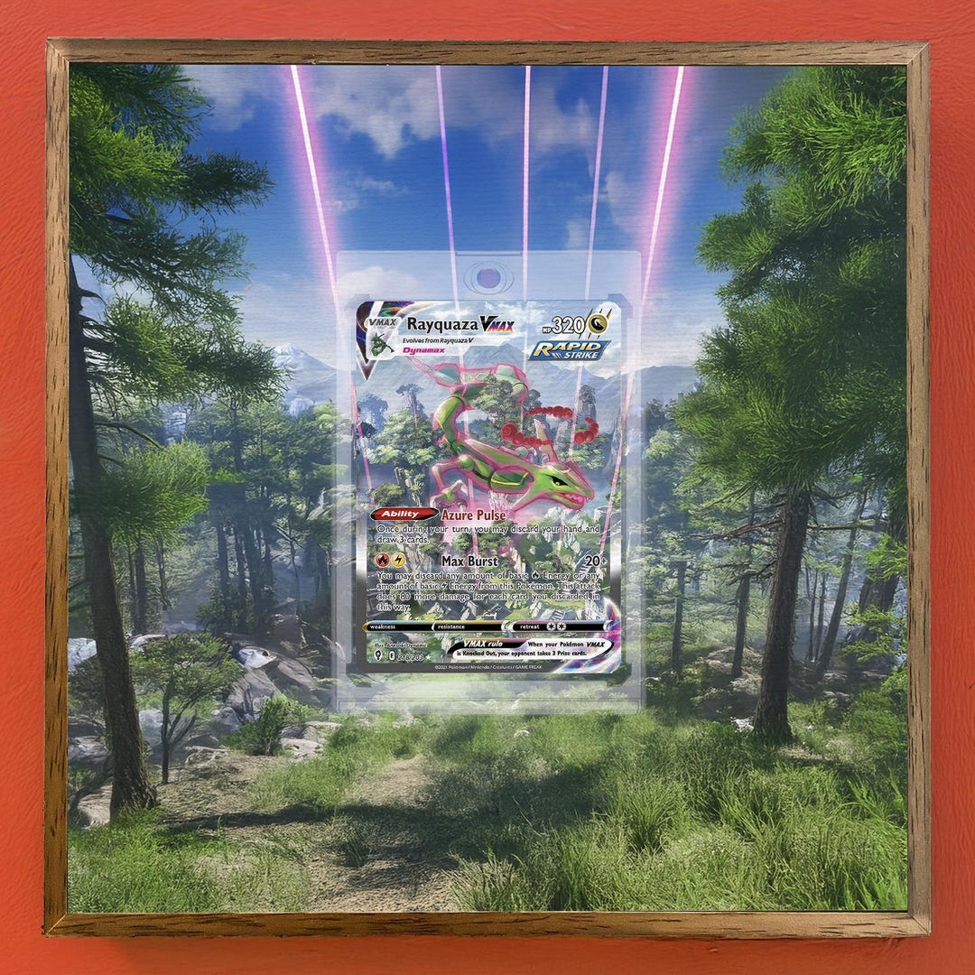 Rayquaza VMAX #218 Evolving Skies Card Display Frame | Pokemon TCG ...
