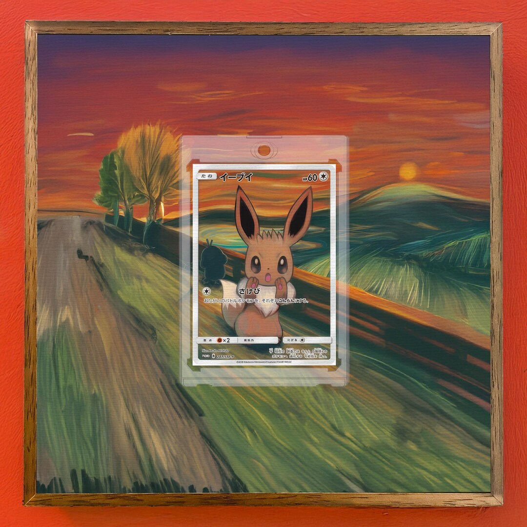 Eevee 287/SM-P Munch Exhibition Scream Promo | Pokémon Card Extended ...