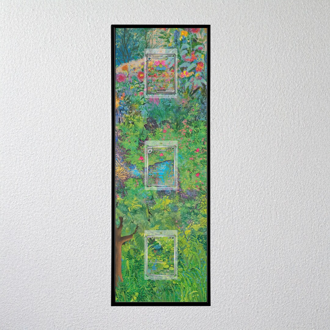 Pokémon 3-in-1 Card Display Frame - Venusaur Bulbasaur Ivysaur Sv2a ...