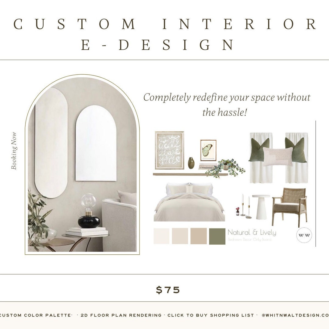 Interior E-design Services ( Decor Only Package) - Etsy