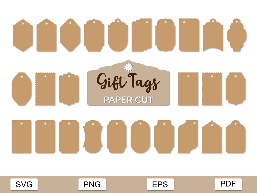 Gift Tags Labels Svg Cut Files for Cricut Silhouette Label SVG - Etsy
