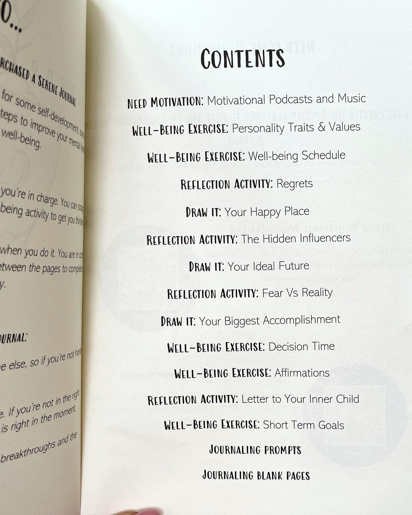 Serene Journal, Mental Health and Well-being Journal, Wellness Journal ...