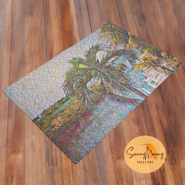 Palm Tree Rug - Etsy