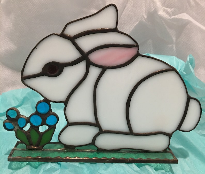 Easter Bunny of Stained Glass - Etsy