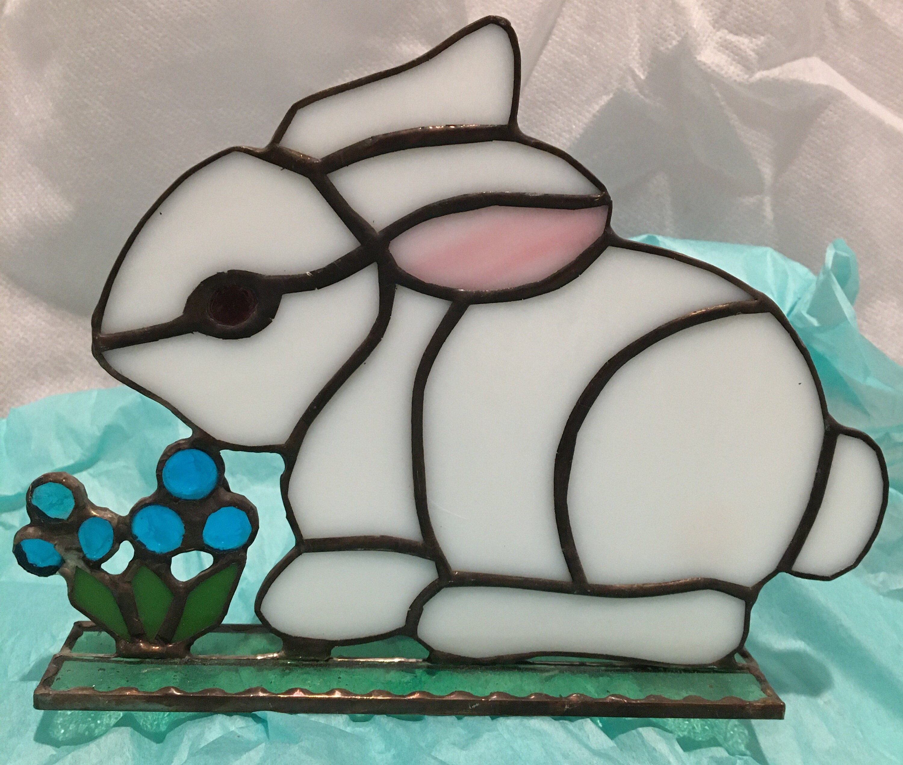 Easter Bunny of Stained Glass - Etsy