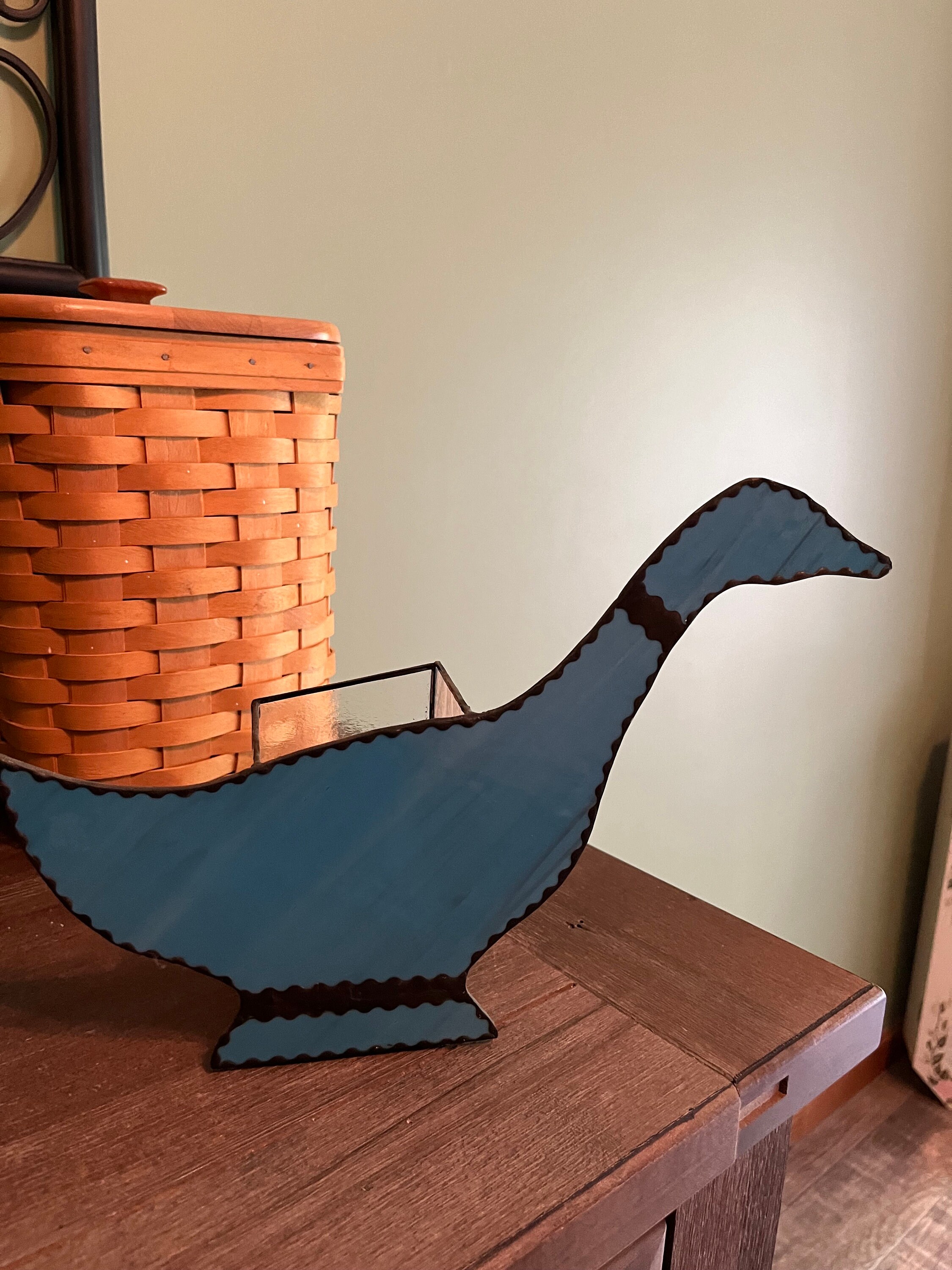 Stainedglassy Goose Utensil Holder - Etsy