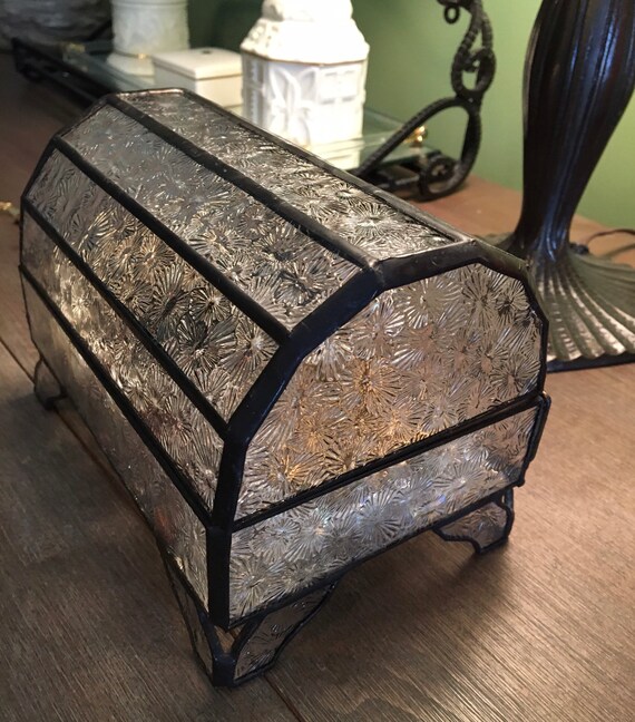 Glass Treasure Chest | Etsy