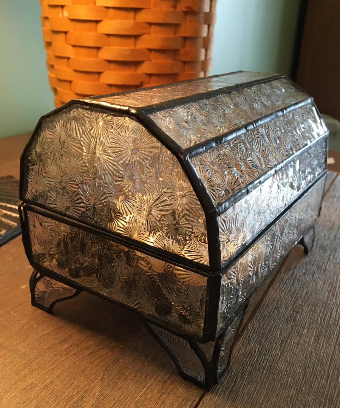 Glass Treasure Chest | Etsy