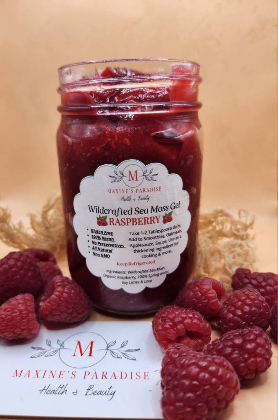 Raspberry Sea Moss Gel - Etsy