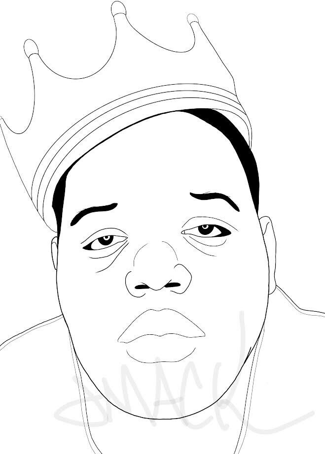 Biggie Smalls Coloring Pages