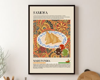 Gulab Jamun Poster, Food Print, Modern Kitchen Decor, Travel Poster ...