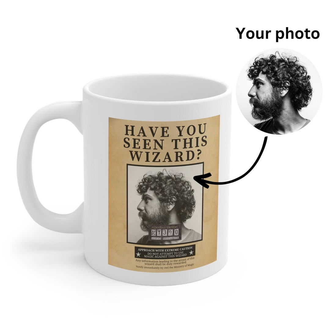 Custom Mug Harry Potter Wanted Wizard | Picture Mug Funny Personalised ...