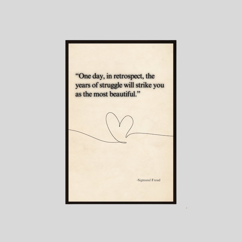 Sigmund Freud Inspirational Quote | Vintage Psychology Print ...