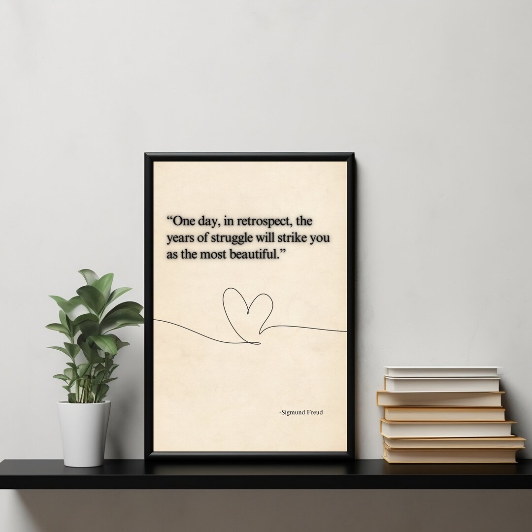 Sigmund Freud Inspirational Quote | Vintage Psychology Print ...