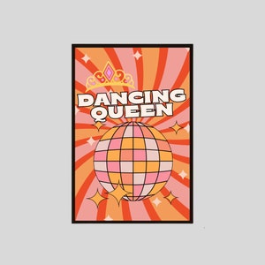 Dancing Queen | ABBA Print | Lyrics Print | Music Print | ABBA Gift ...