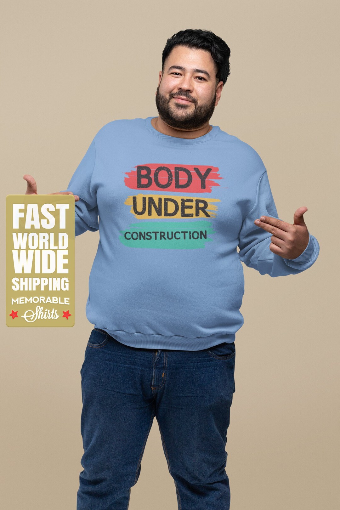 Funny Body Workout Body Building Sweatshirt Workout - Etsy