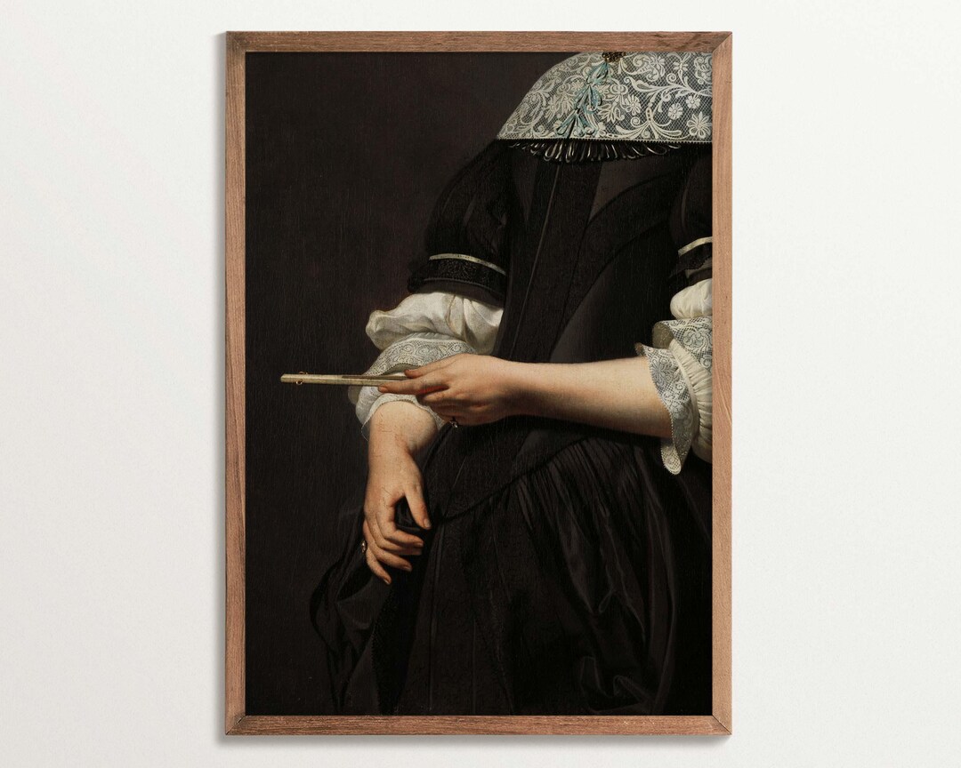 Vintage Portrait Art, Baroque Woman Fashion, Altered Art Print, Gothic ...
