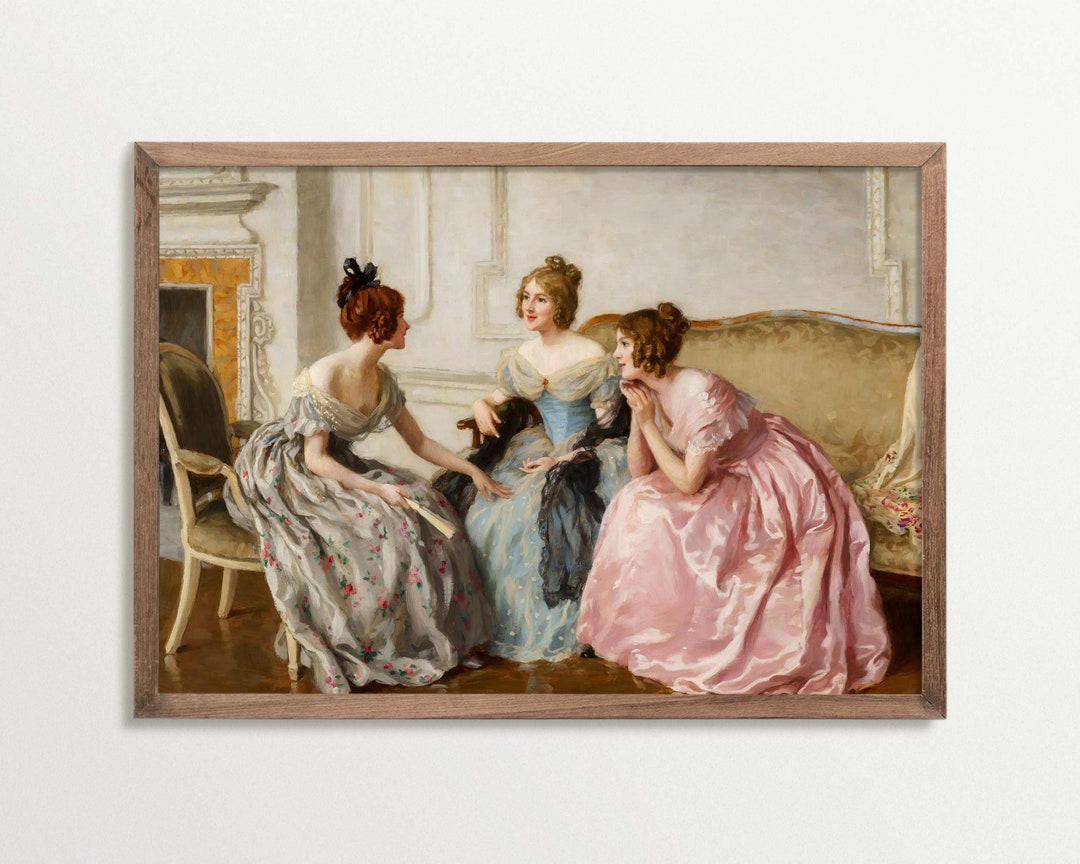 Regency Art - Gossip | Victorian Wall Art, Coquette Room Decor, Vintage ...