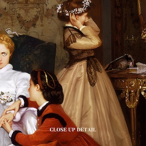 The Hesitant Fiancée Art Print | the Reluctant Bride by Auguste Toulmouche, Victorian Wall Art ...