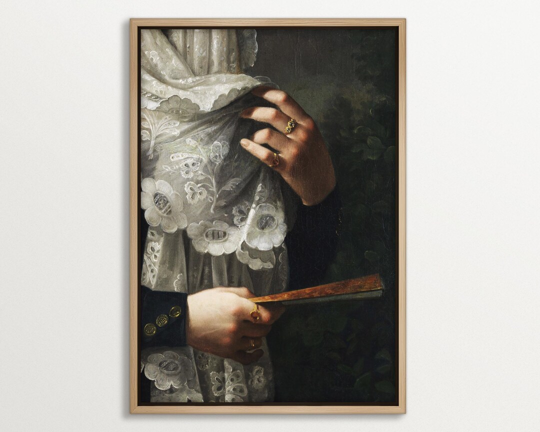 Victorian Dark Academia Canvas Wall Art – Moody Gothic Framed Print for ...