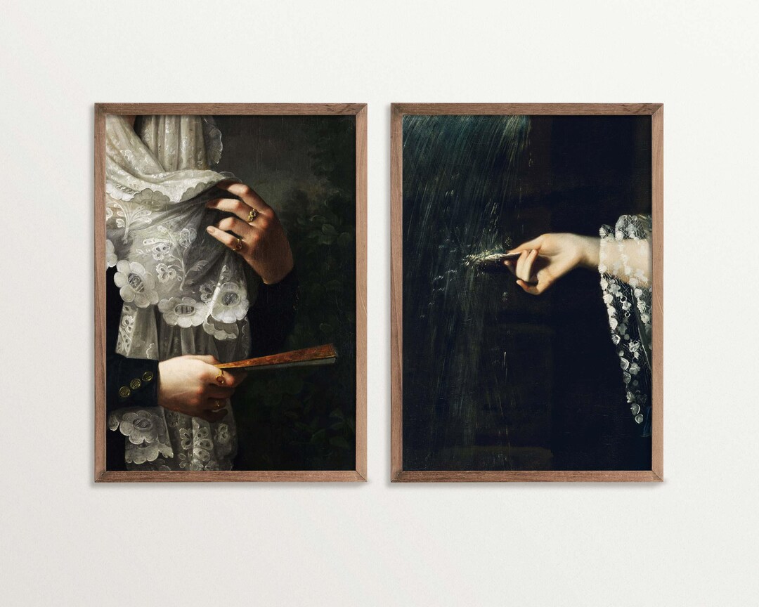 Dark Academia Set of Two Prints | Victorian Art, Moody Wall Art ...