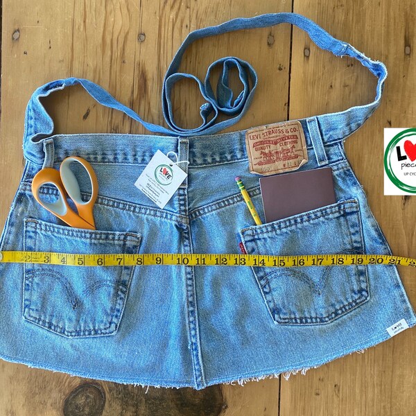 Upcycled Denim Apron - Etsy
