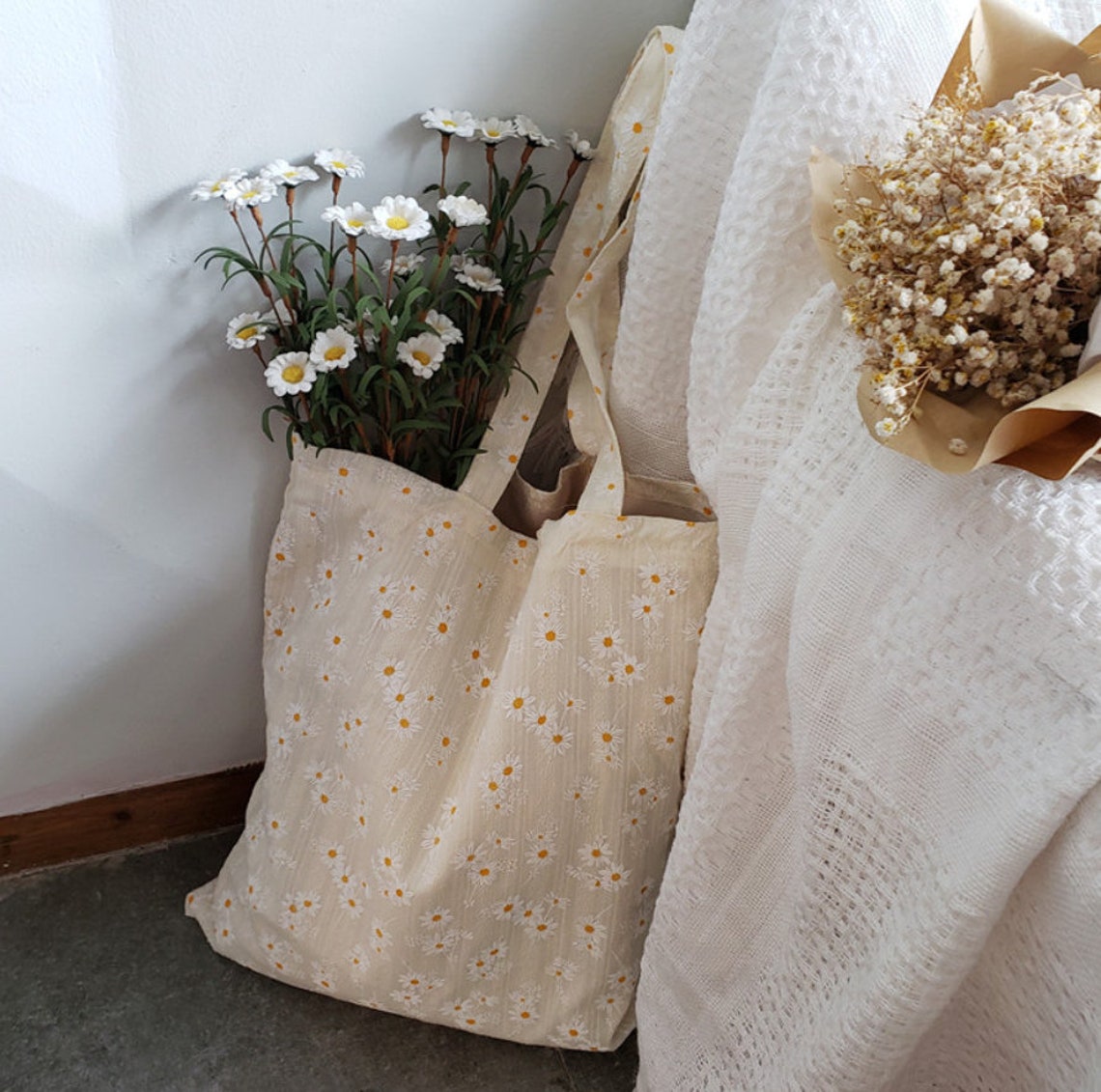 Embroidered Tote Bag Tote Bag Aesthetic Cute Tote Bag - Etsy Canada