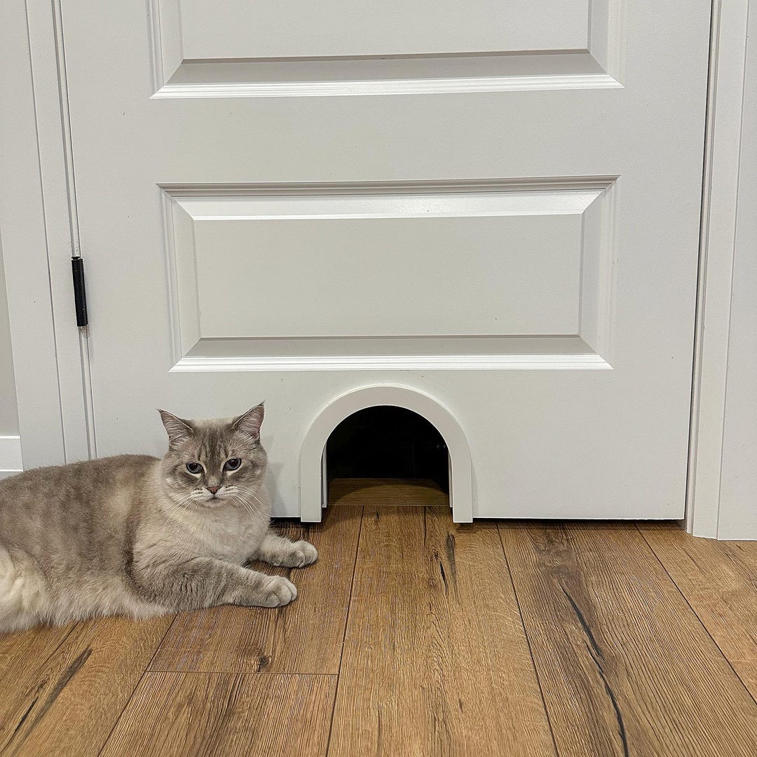 Cat Door - Pet Entryway - Pet Door - Interior Cat Door - Interior Cat ...