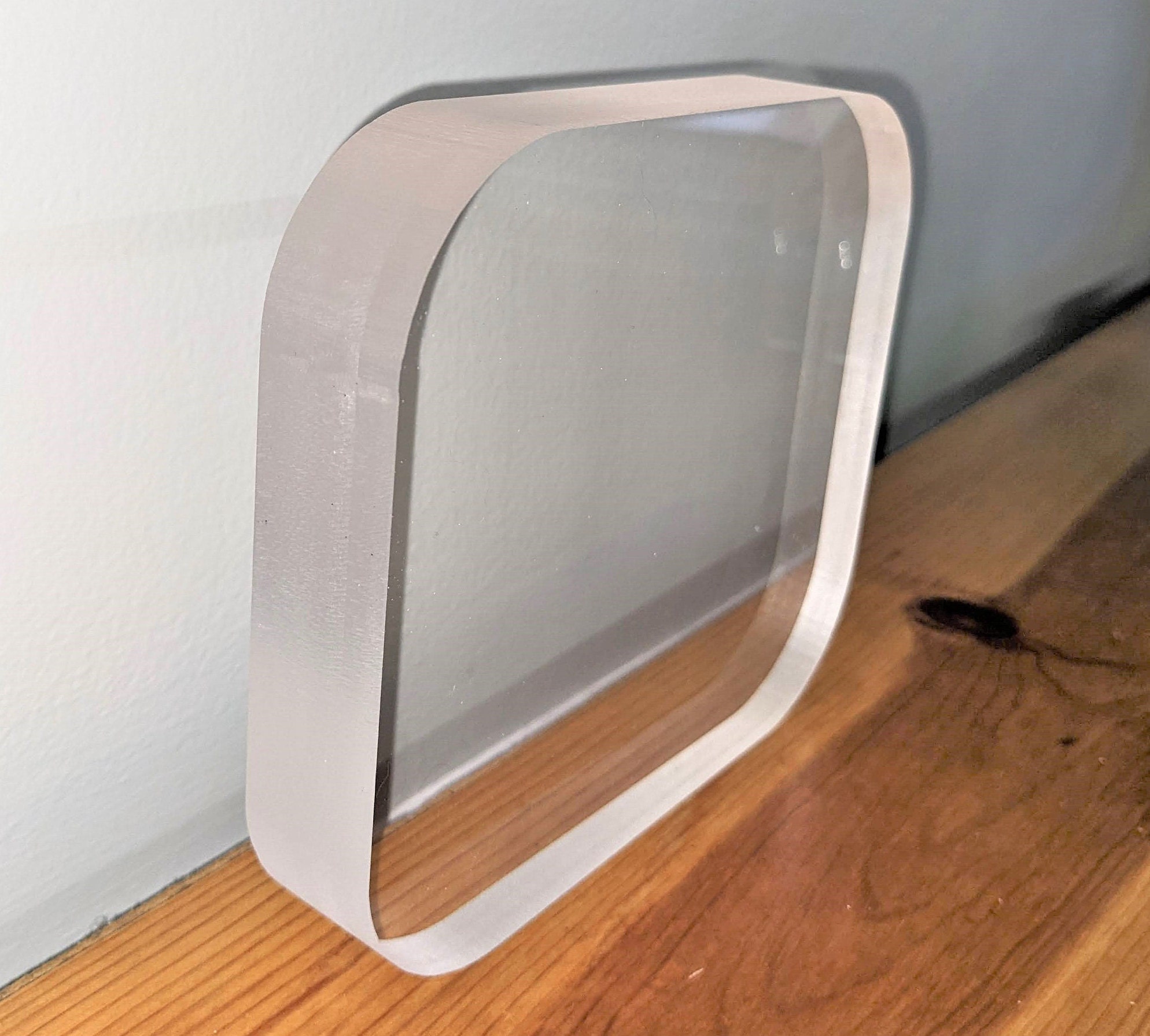 Clear Acrylic Acrylic Rectangle Rounded Corners 1 Thick - Etsy