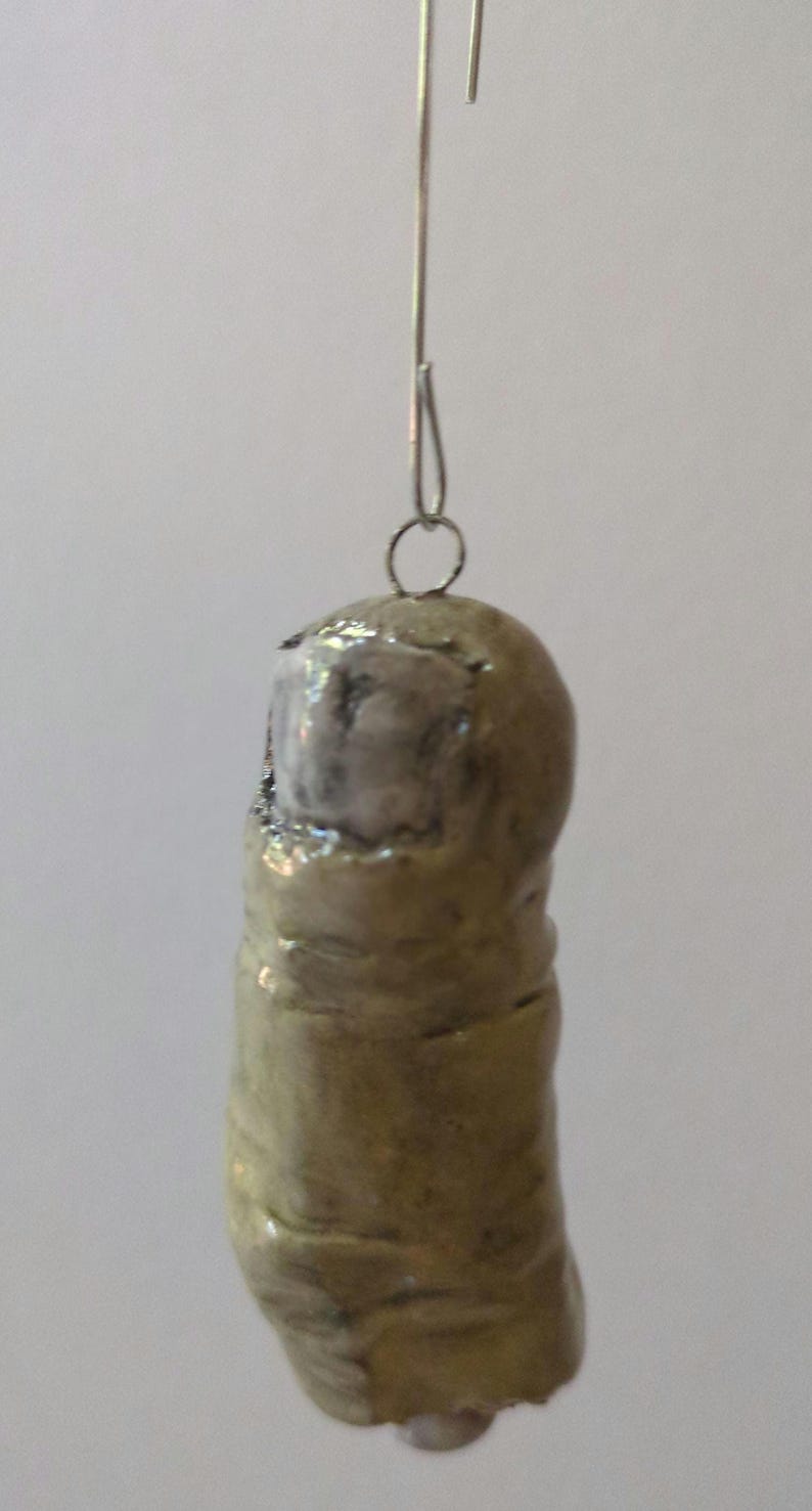 Ceramic Finger Halloween Ornament Hand-sculpted Creepy - Etsy