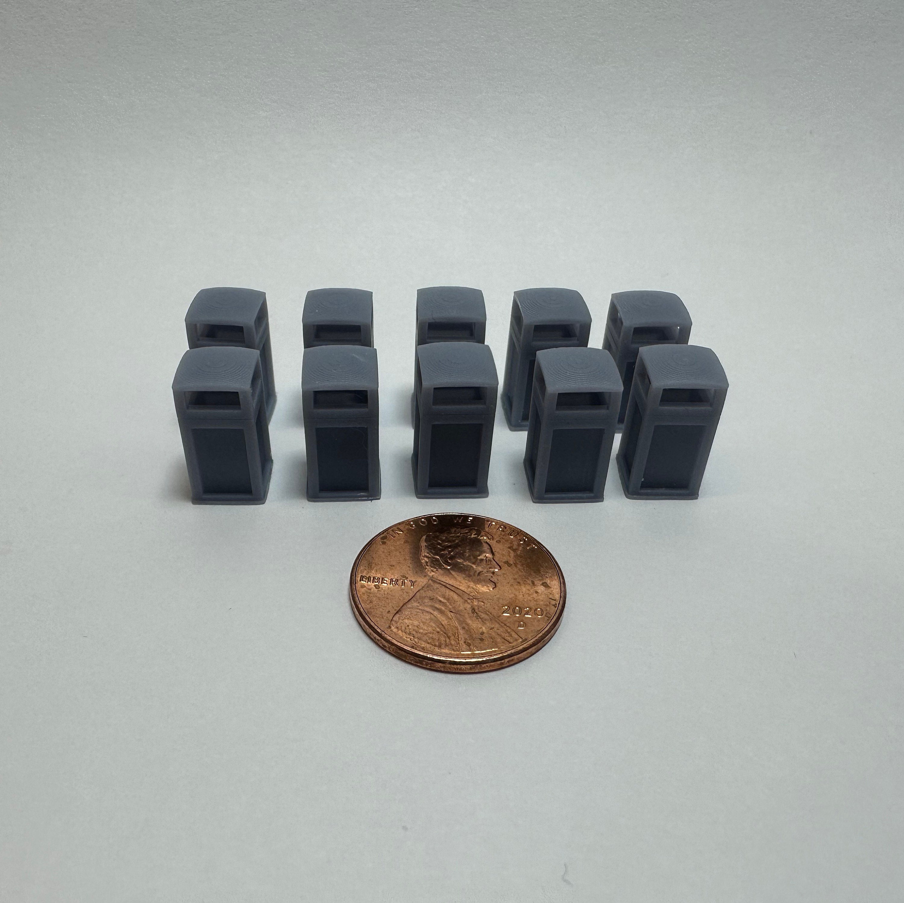 10 Ho Scale Trash Cans - Etsy