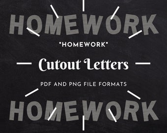 Homework Letters - Etsy