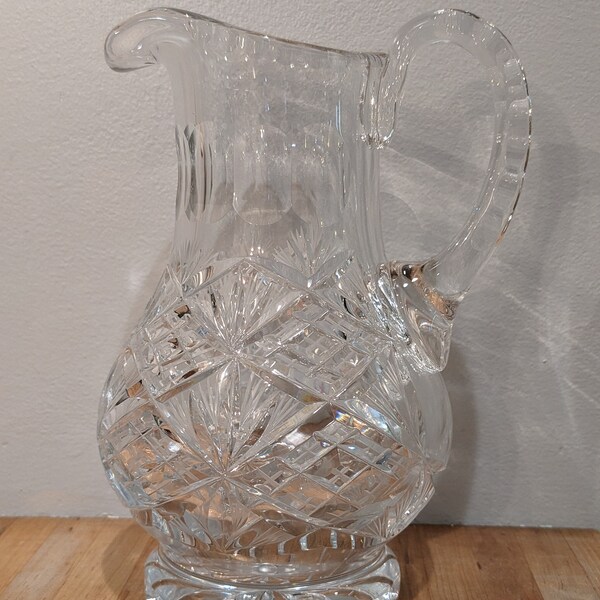 Cut Glass Pitcher - Etsy