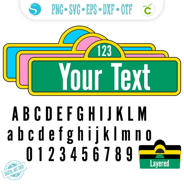 Sesame Street Png Font - Etsy
