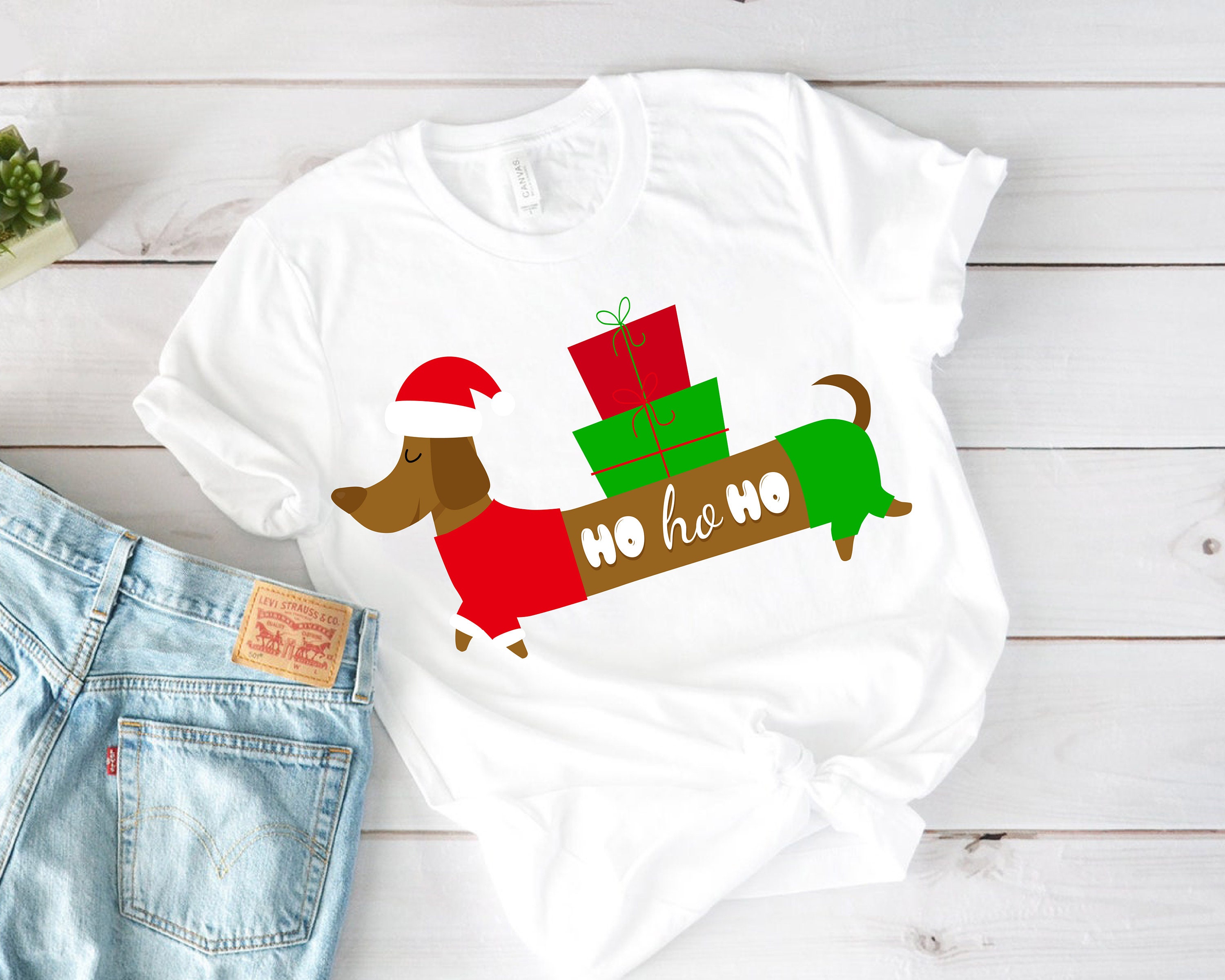 Christmas Dog SVG Vector Cricut Dachshund Dog Svg Christmas Dog Layered ...
