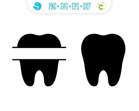 Tooth SVG Vector Cut Personalization Vector Svg Tooth Cut | Etsy