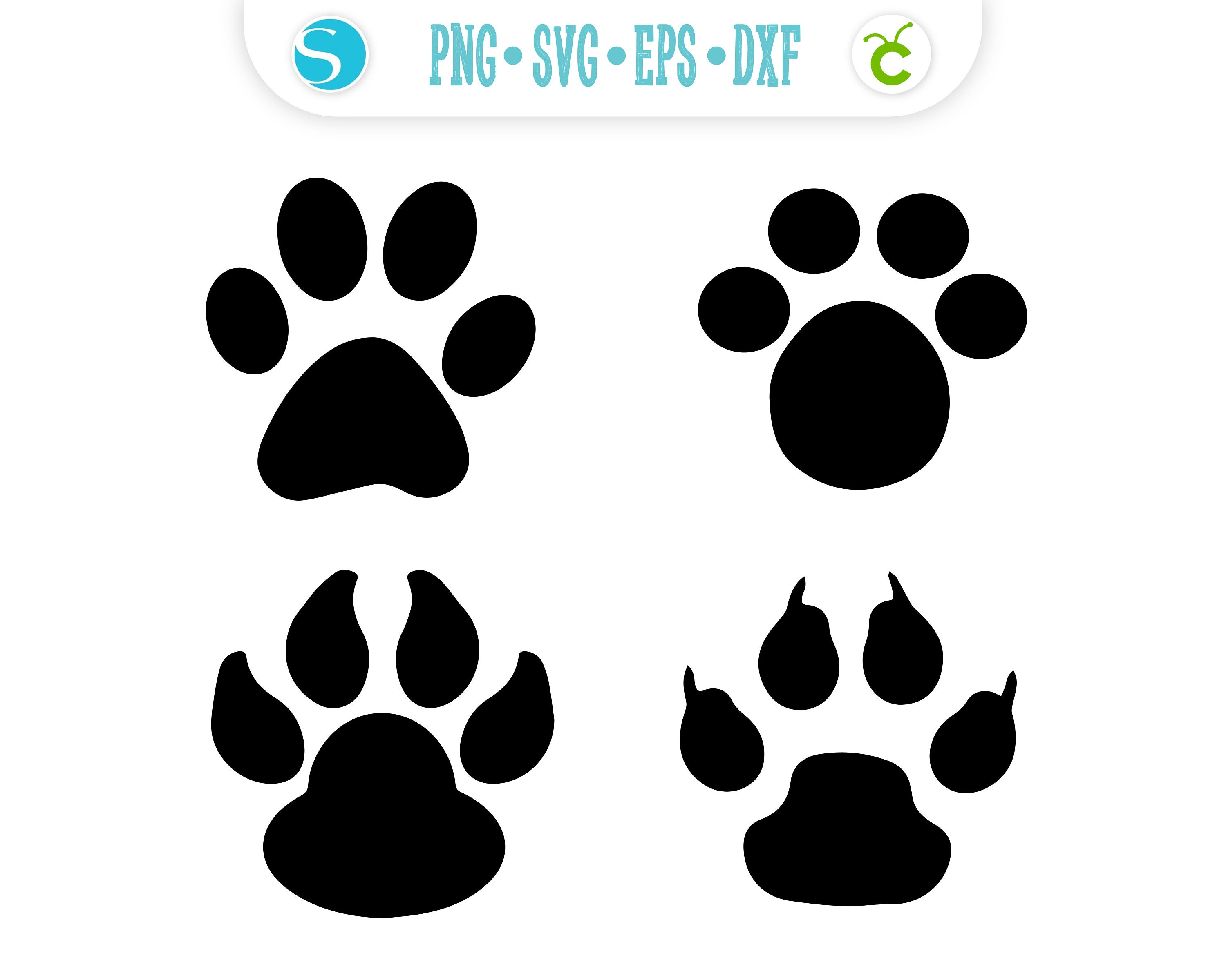 Paws SVG Vector Set, Cut Paws Animals Vector Svg, Paws Cut SVG for ...