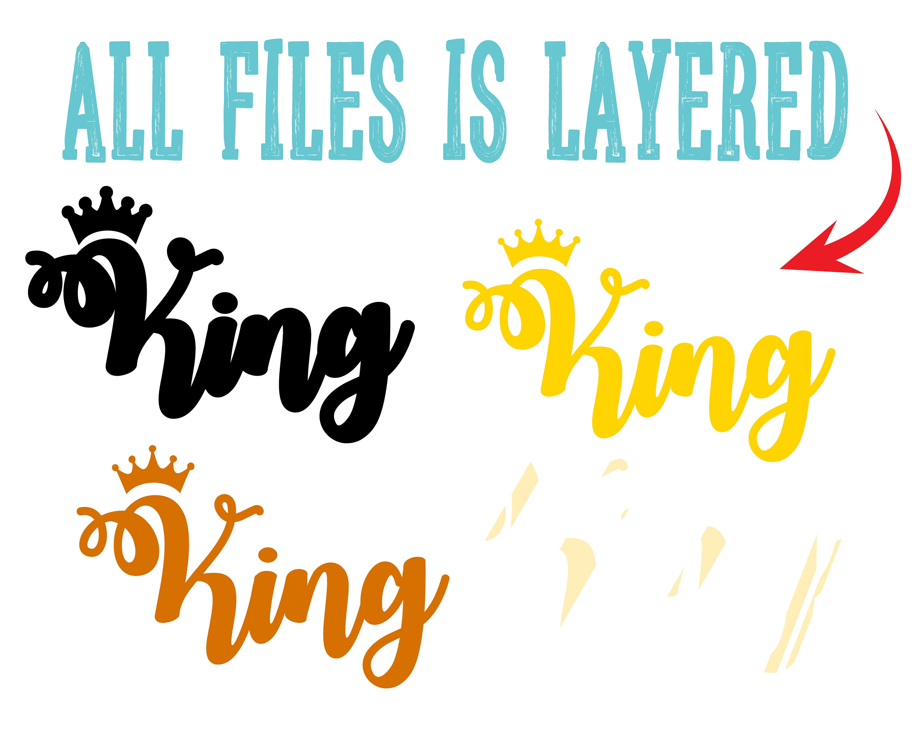 King SVG Vector Cricut, King Layered Svg, King Cut SVG for Cricut, King ...